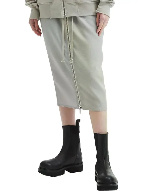 Rick Owens Zip-up Drawstring Skirt - Grey