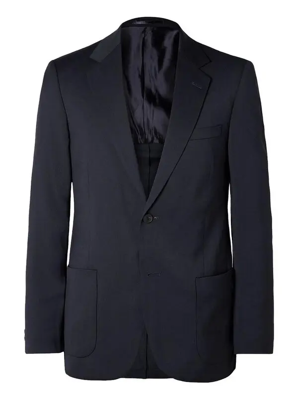 Mr P. Slimfit Wooltwill Suit Jacket - Midnight Blue