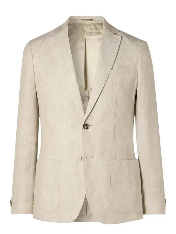 Mr P. Linen Suit Jacket - Ecru