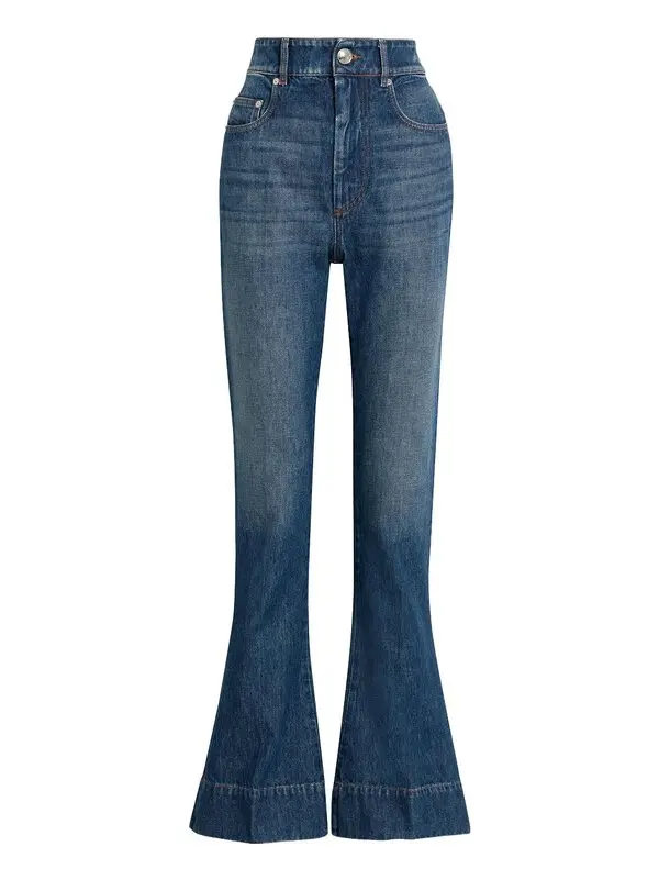 Sportmax Robina High-rise Flared Jeans - Mid Denim