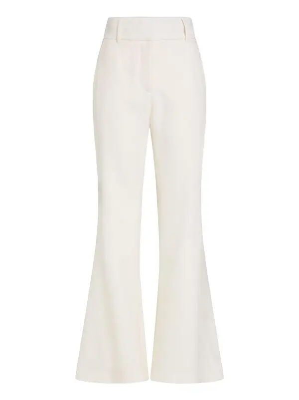 Gabriela Hearst Allanon Sequin-embellished Flared Pants - Ivory