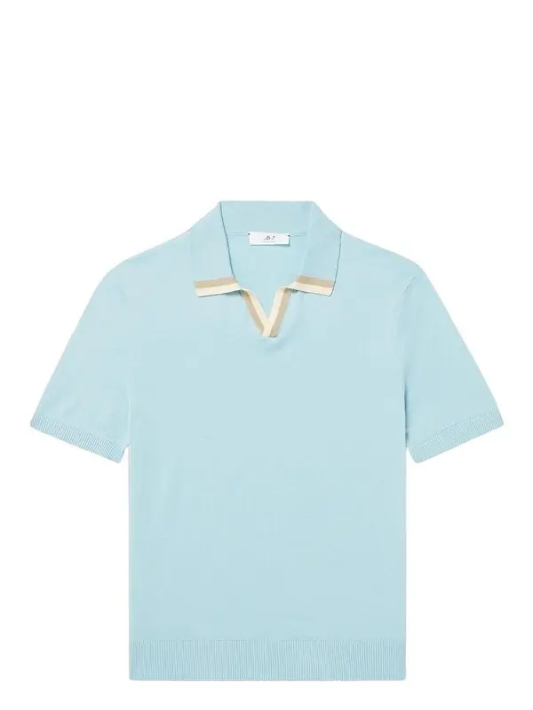 Mr P. Cotton Polo Shirt - Sky Blue