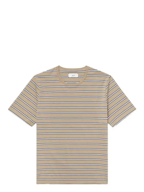 Mr P. Striped Cottonjersey Tshirt - Neutral