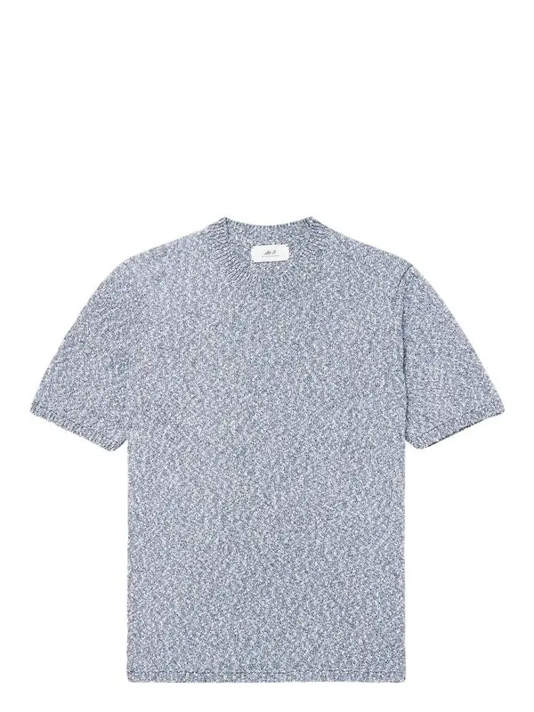 Mr P. Mélange Cotton T-shirt - Slate Blue