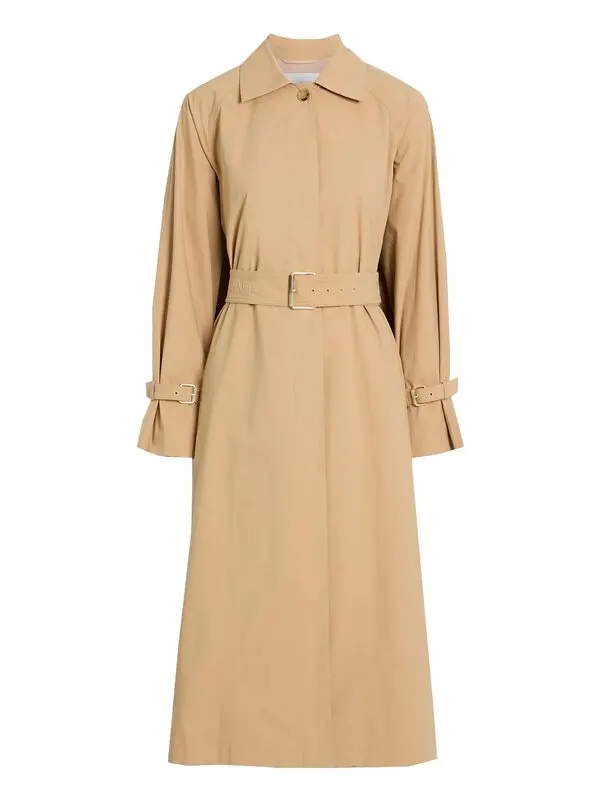 Max Mara Cotton-blend Trench Coat - Sand