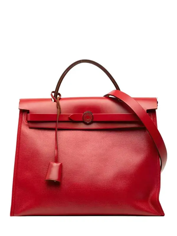 Hermès Herbag Zip 31 Satchel - Red