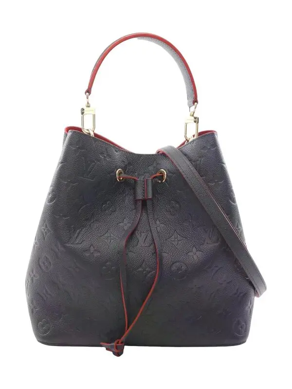 LOUIS VUITTON 2021 Monogram Empreinte Neonoe Bucket Bag - Blue
