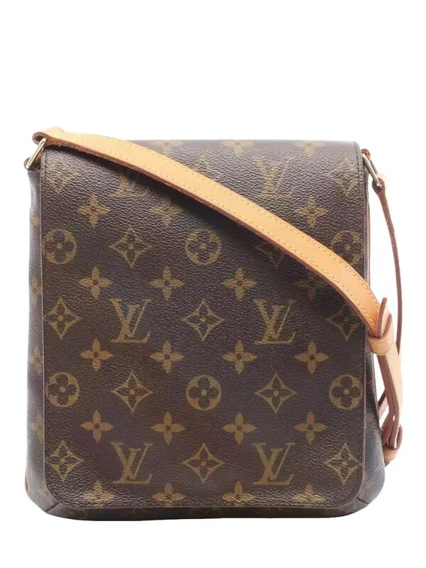 LOUIS VUITTON 2004 Monogram Musette Salsa Pm Crossbody Bag - Brown
