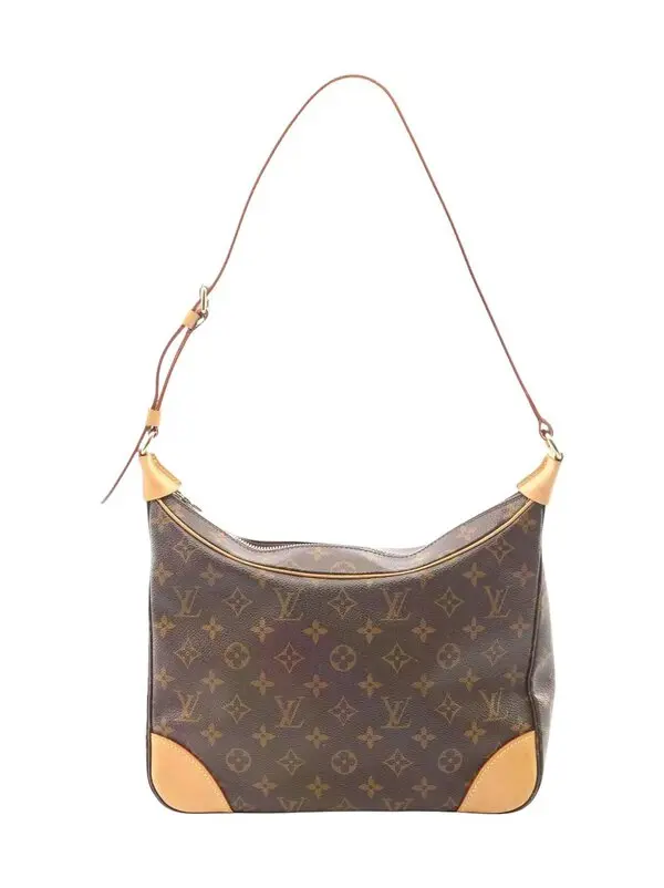 LOUIS VUITTON 2000 Monogram Boulogne 30 Shoulder Bag - Brown