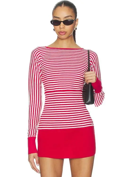 Miaou Odessa Top - Red Stripe