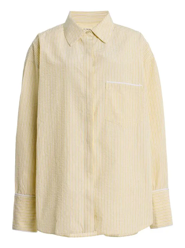 ELCE Exclusive Yoli Striped Shirt - Yellow