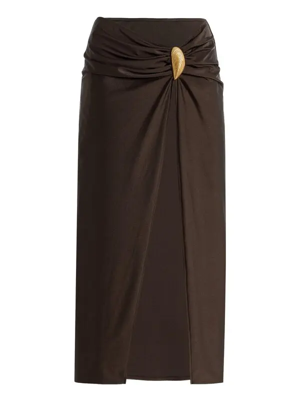 Simkhai Eiana Midi Skirt - Brown