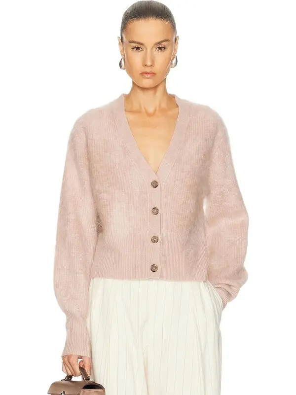 Jenni Kayne Cashmere Peyton Cardigan - Pale Pink
