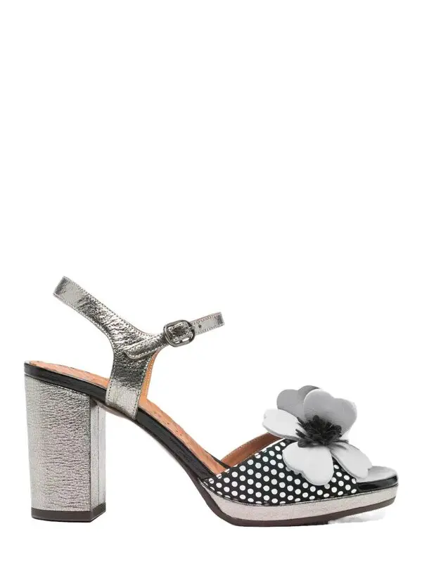 Chie Mihara Polka-dot Platform Sandals - Black