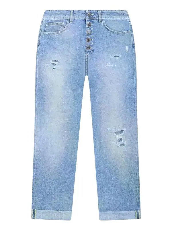 DONDUP Belt-loop Buttoned Jeans - Blue