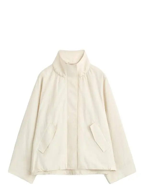 Cos Nylon Mock-neck Jacket - White