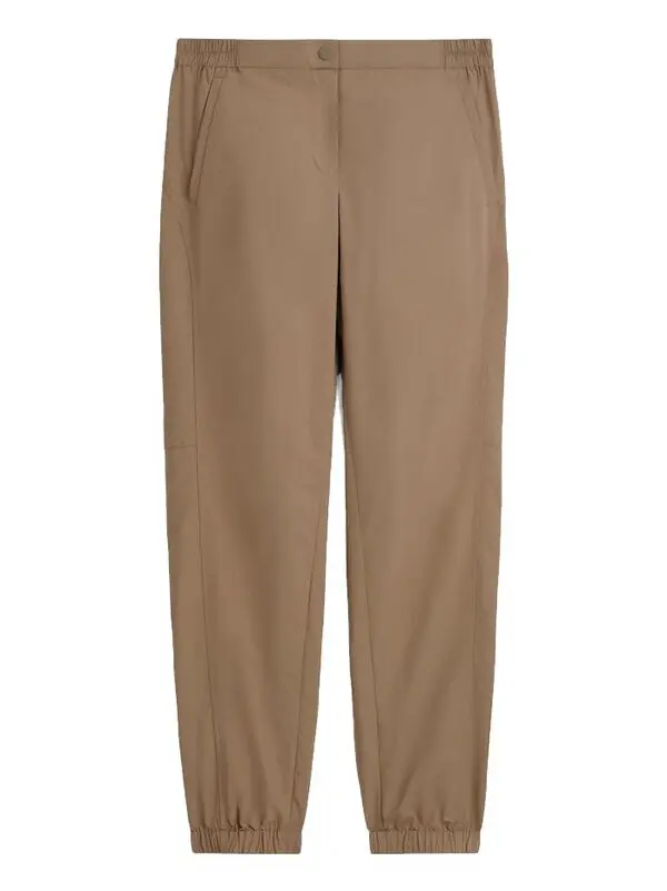 Cos Technical Nylon Barrel-leg Pants - Beige