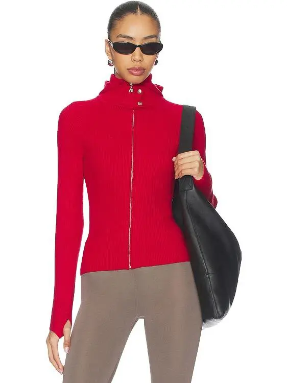 Miaou Lena Zip Up Hoodie - Red