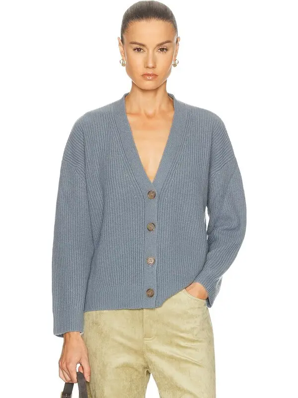 Jenni Kayne Cropped Cashmere Cocoon Cardigan - Seaside