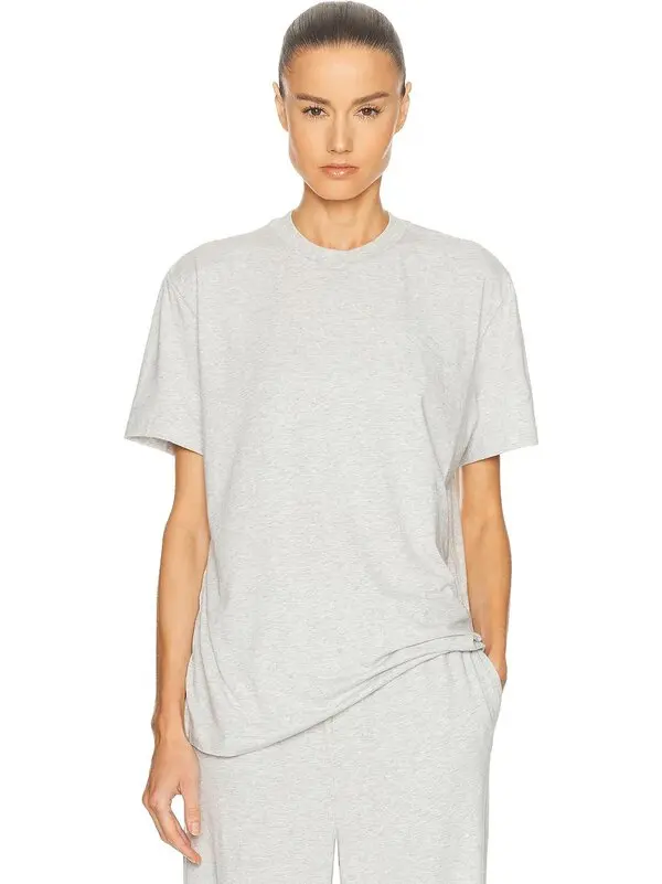 SKIMS Boyfriend T-shirt - Light Heather Grey