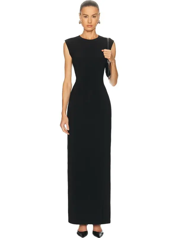 Norma Kamali Sleeveless Long Dress - Black