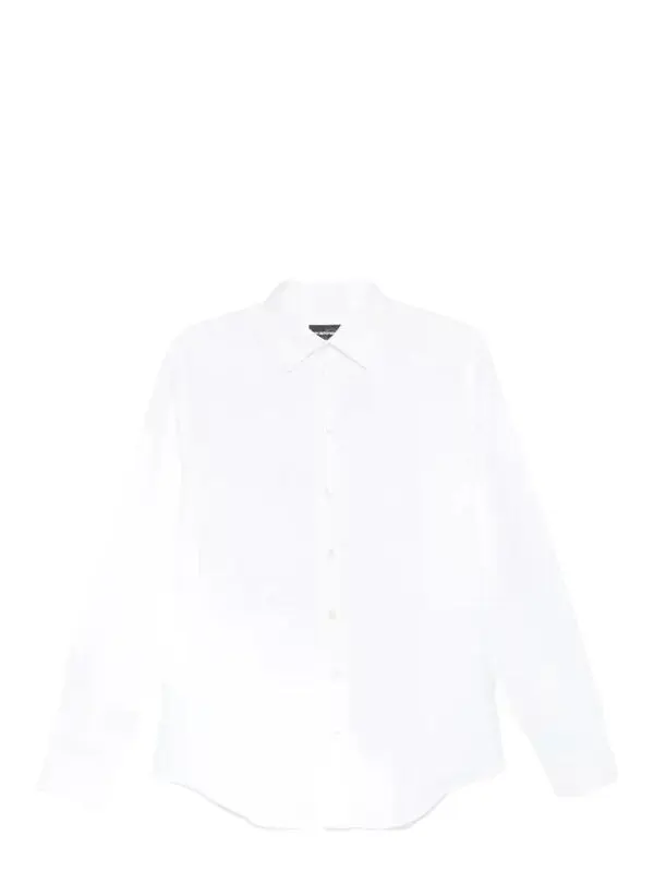Emporio Armani Long-sleeve Collar Shirt - White