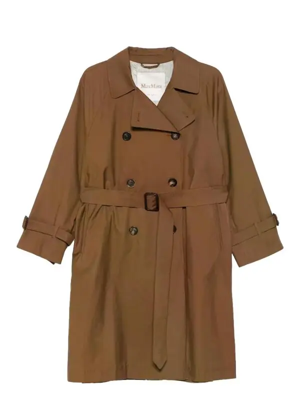 Max Mara Double-breasted Belted Coat - Brown