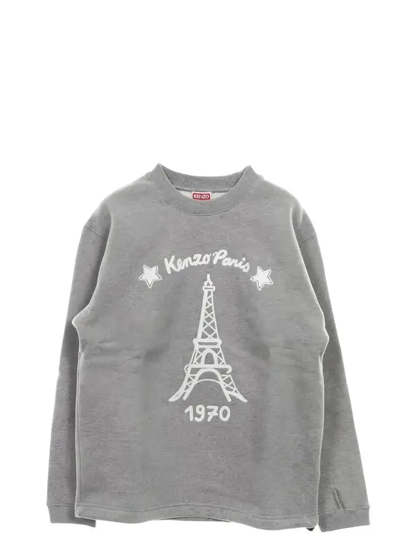 Kenzo Logo Embroidered Sweatshirt - Grey