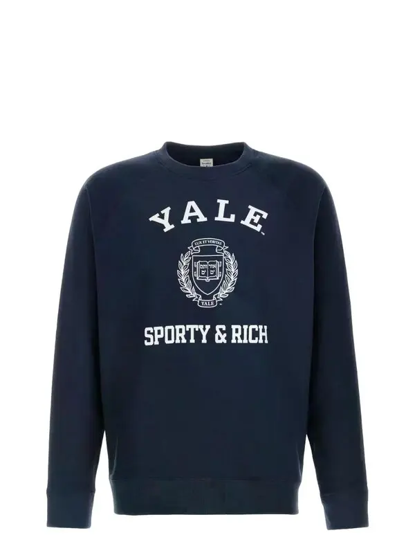 SPORTY & RICH Logo-print Sweatshirt - Blue