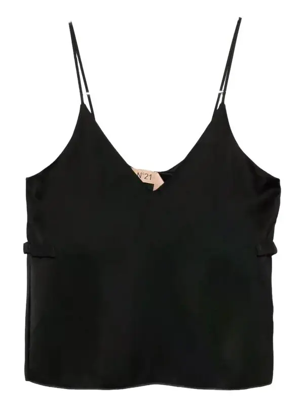 N°21 Spaghetti-strap Top - Black