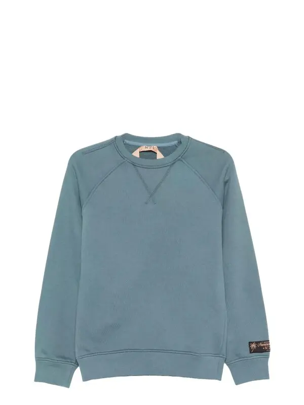 N°21 Raglan Crewneck Sweatshirt - Blue