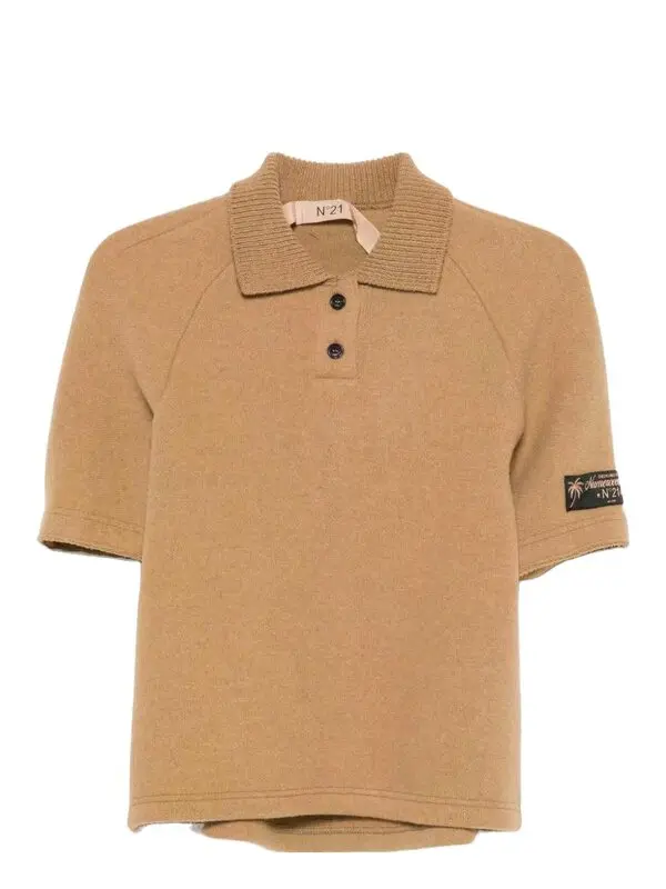N°21 Button Polo Knitwear - Brown