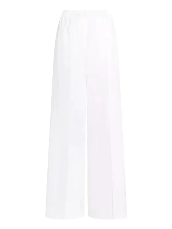 Patou Elasticated-waist Straight Trousers - White