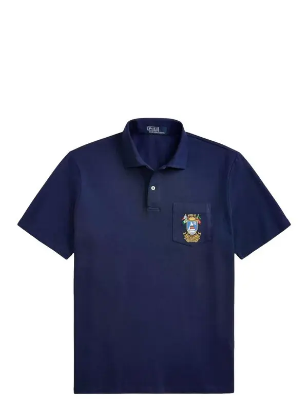 Polo Ralph Lauren Patch-pocket Polo Shirt - Blue