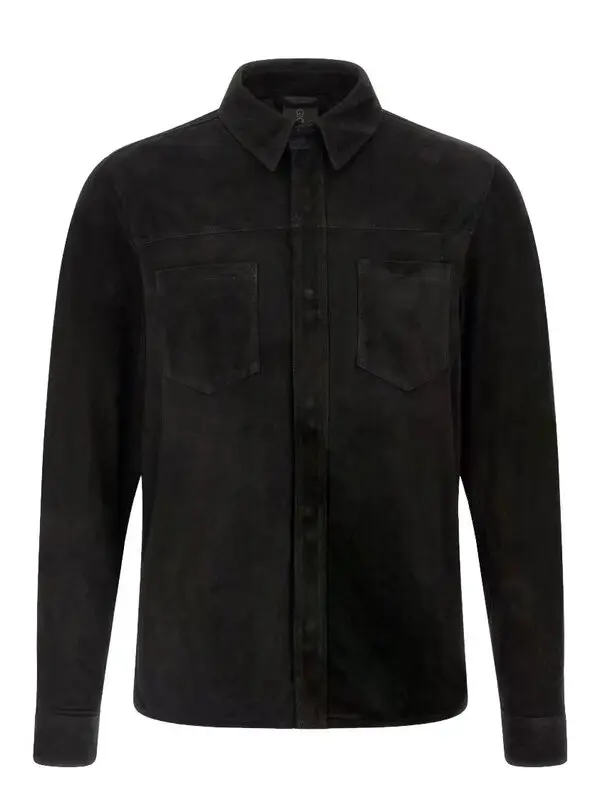 GIORGIO BRATO Chest-pocket Shirt Jacket - Black