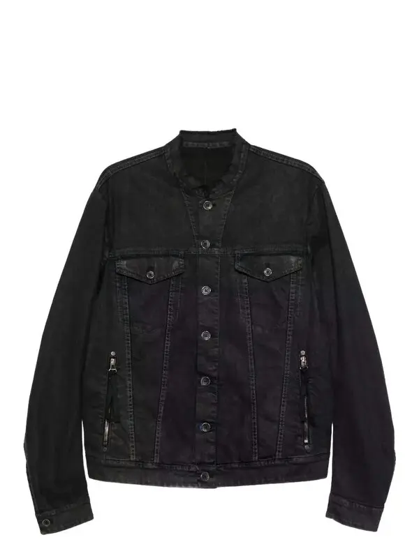 Masnada Buttoned Zipped Jacket - Black