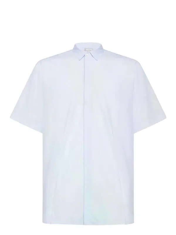 PIERRE-LOUIS MASCIA Point Collar Geometric Shirt - Blue