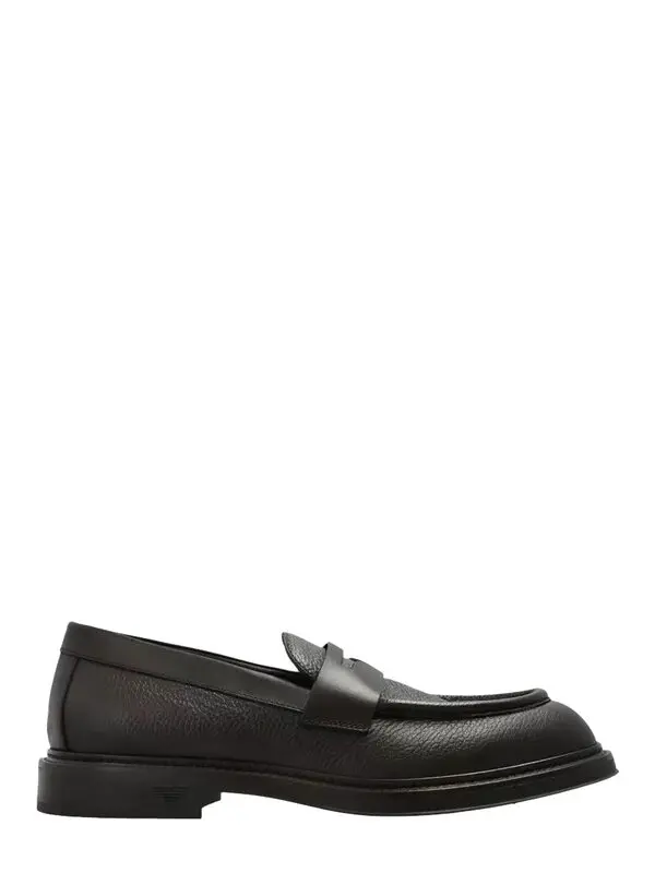 Emporio Armani Penny-slot Loafers - Brown