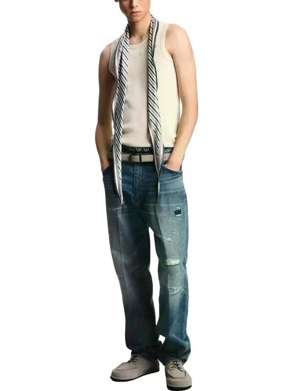 Emporio Armani Distressed Jeans - Blue