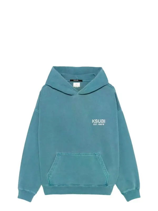Ksubi Hooded Pullover Sweatshirt - Blue