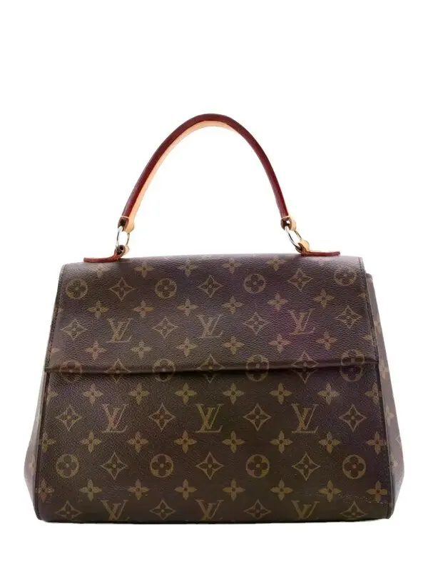 LOUIS VUITTON Cluny Top Handle Mm Monogram - Brown