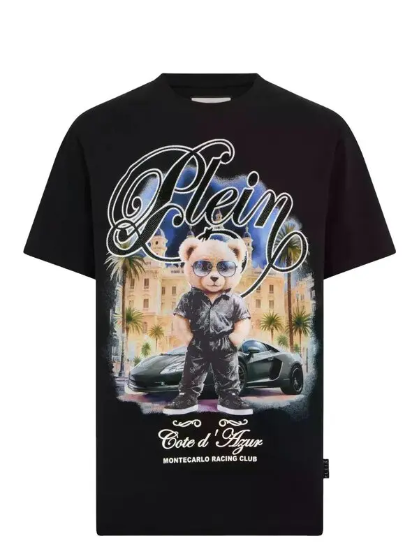Philipp Plein Print-detail T-shirt - Black