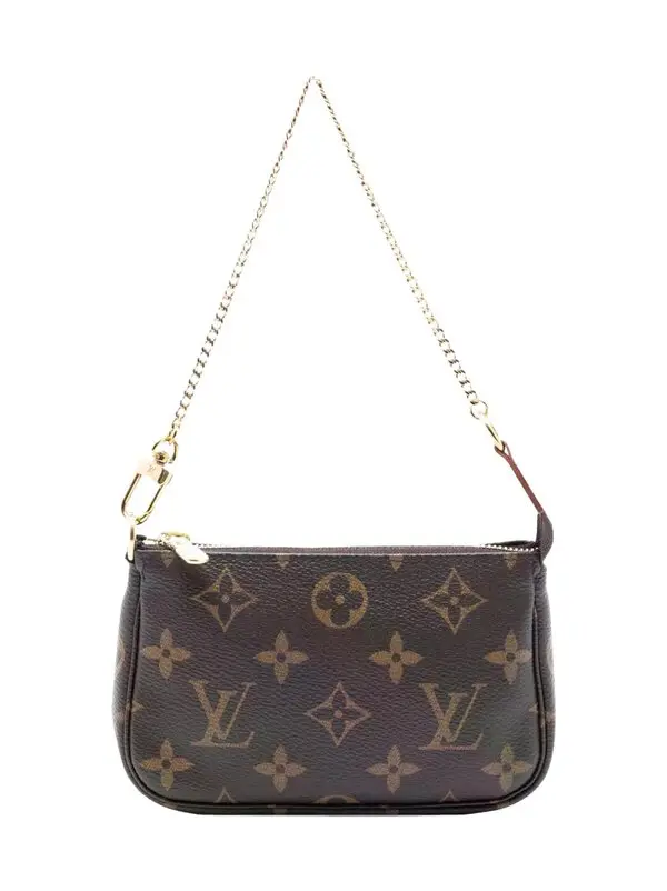 LOUIS VUITTON 2020 Monogram Mini Pochette Accessoires Handbag - Brown