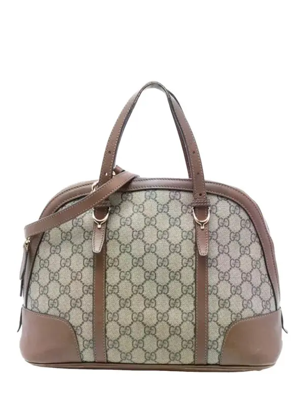 Gucci Small Gg Supreme Dome Satchel - Pink