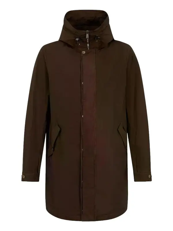MOORER Millenio Hooded Parka - Brown