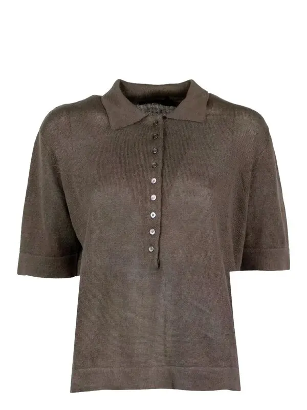 Seventy Buttoned Polo Shirt - Green
