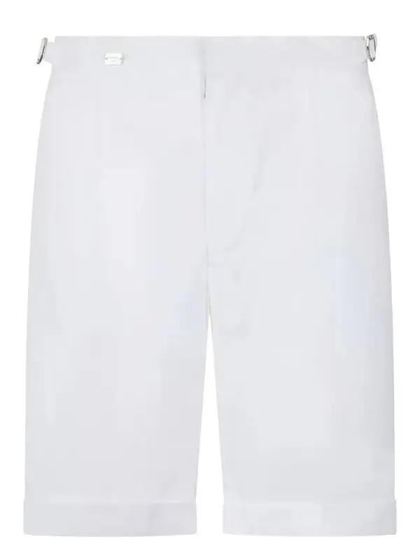 MOORER Pleated Shorts - White