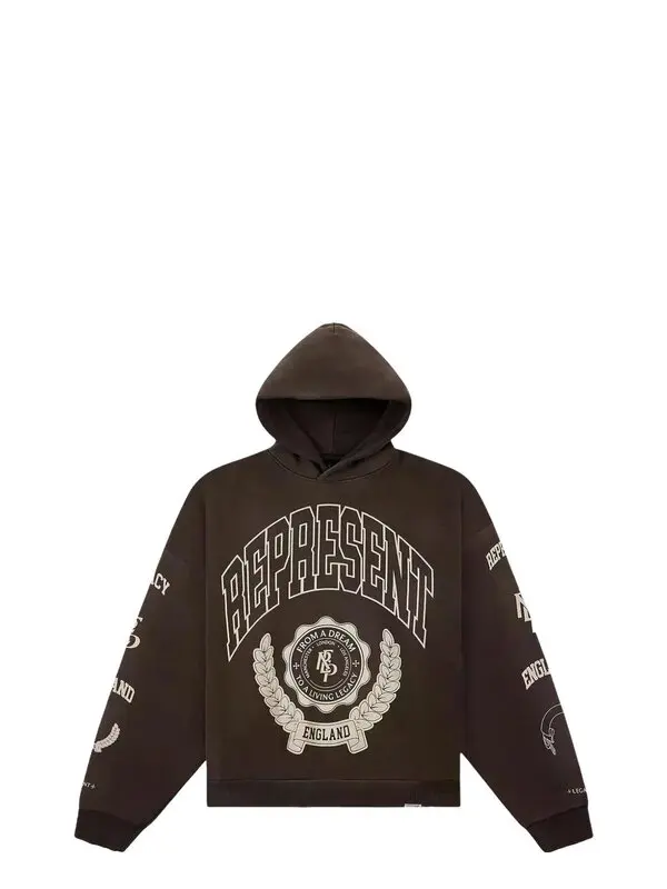 REPRESENT Legacy Crest Hoodie - Brown