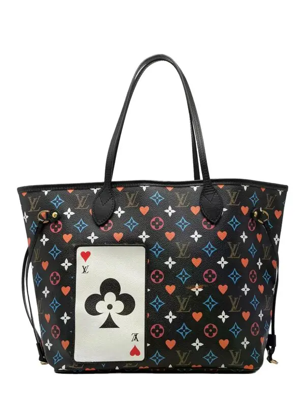 LOUIS VUITTON 2020 Monogram Game On Neverfull Mm Tote Bag - Black