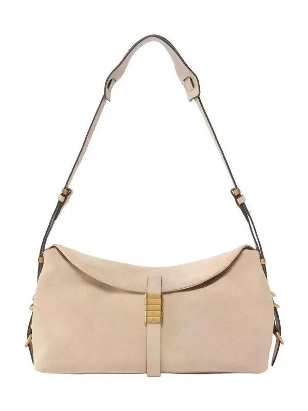 Pinko Logo Shoulder Bag - Neutrals